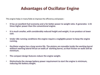 Internal combustion engine with oscillating engine | PPT