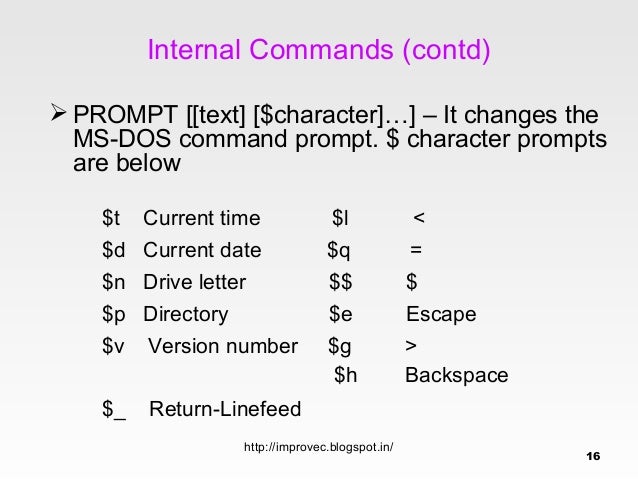 Internal commands.29to30