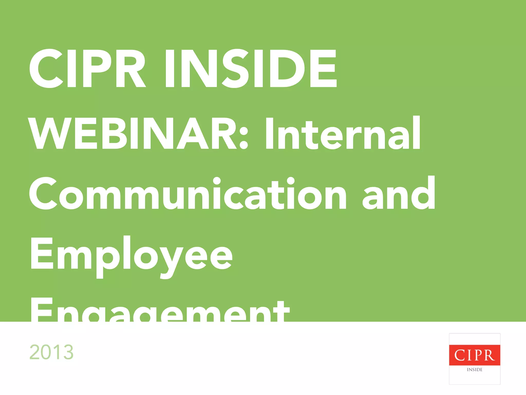Internal Communication and Employee Engagement: Informed Employee Voice ...