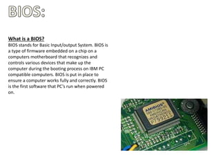 Computer Hardware Components | PPTX