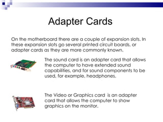 Internal components of the computer | PPT