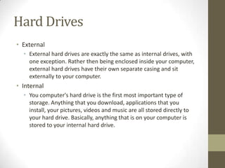 Internal components storage devices | PPT
