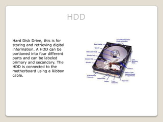 Internal computer components benn kelly | PPTX | Computer Peripherals | Computing