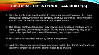 Internal Organizational Consulting | PPTX