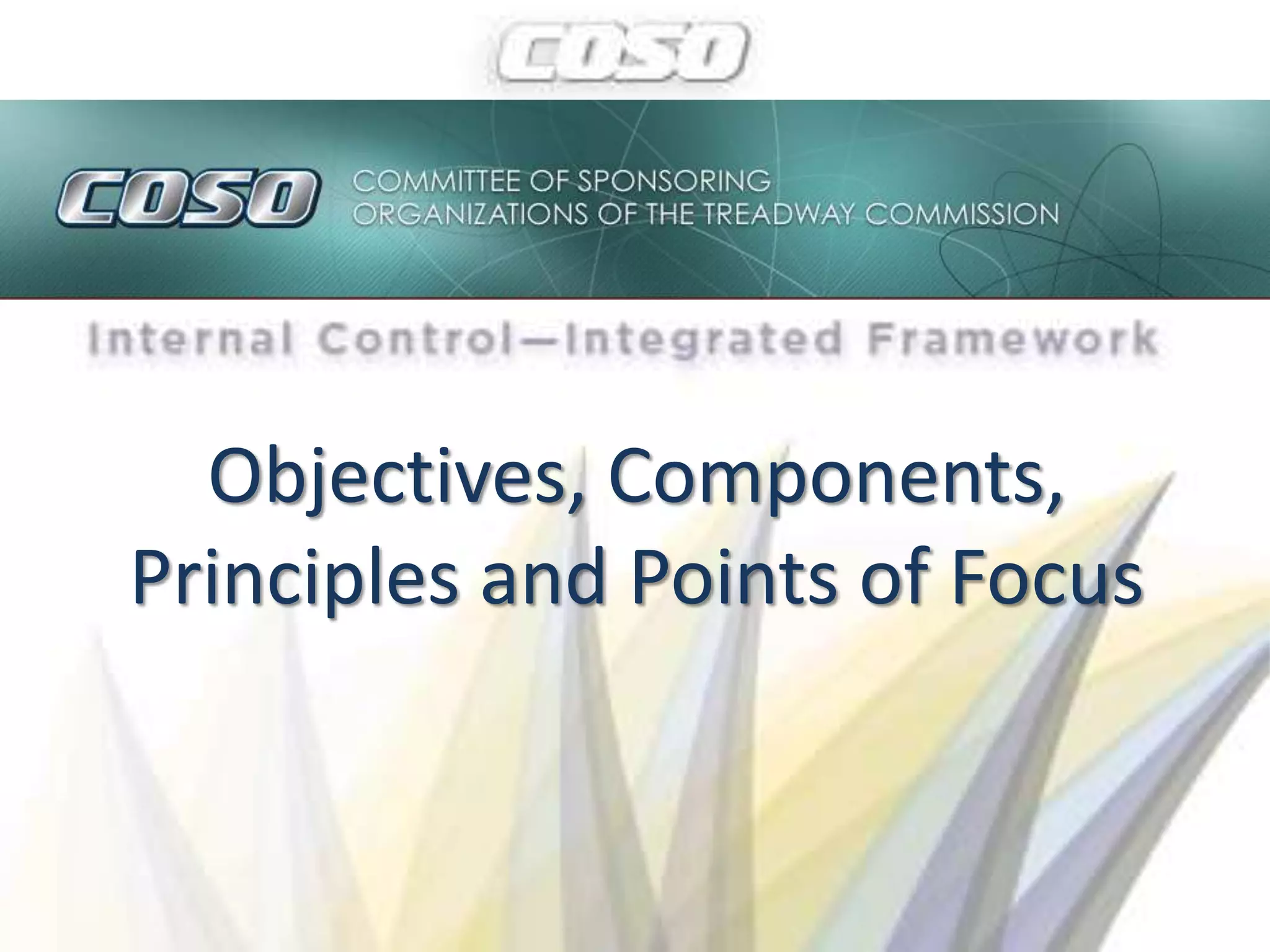 COSO Internal Control - Integrated Framework | PPTX