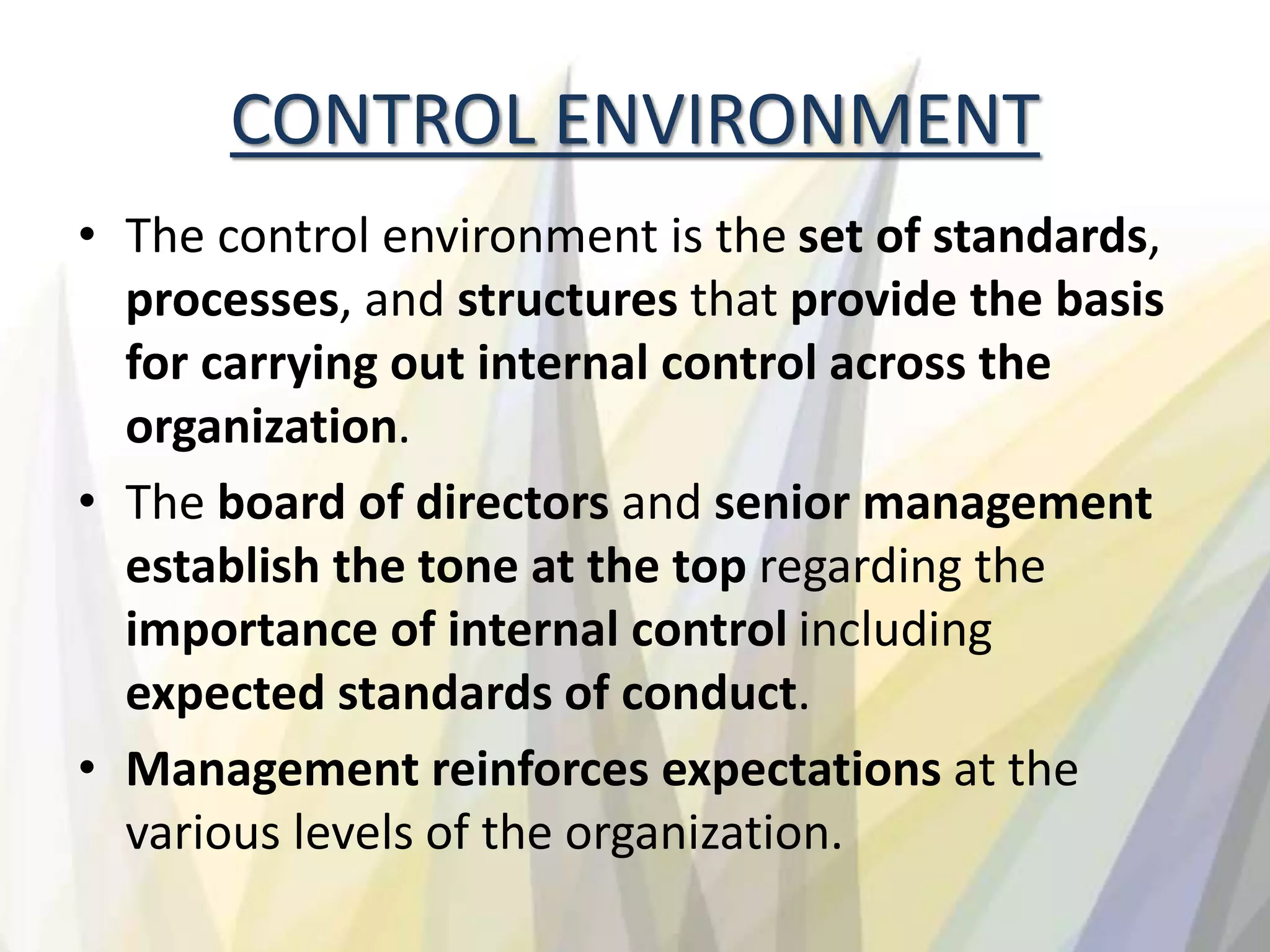COSO Internal Control - Integrated Framework | PPTX