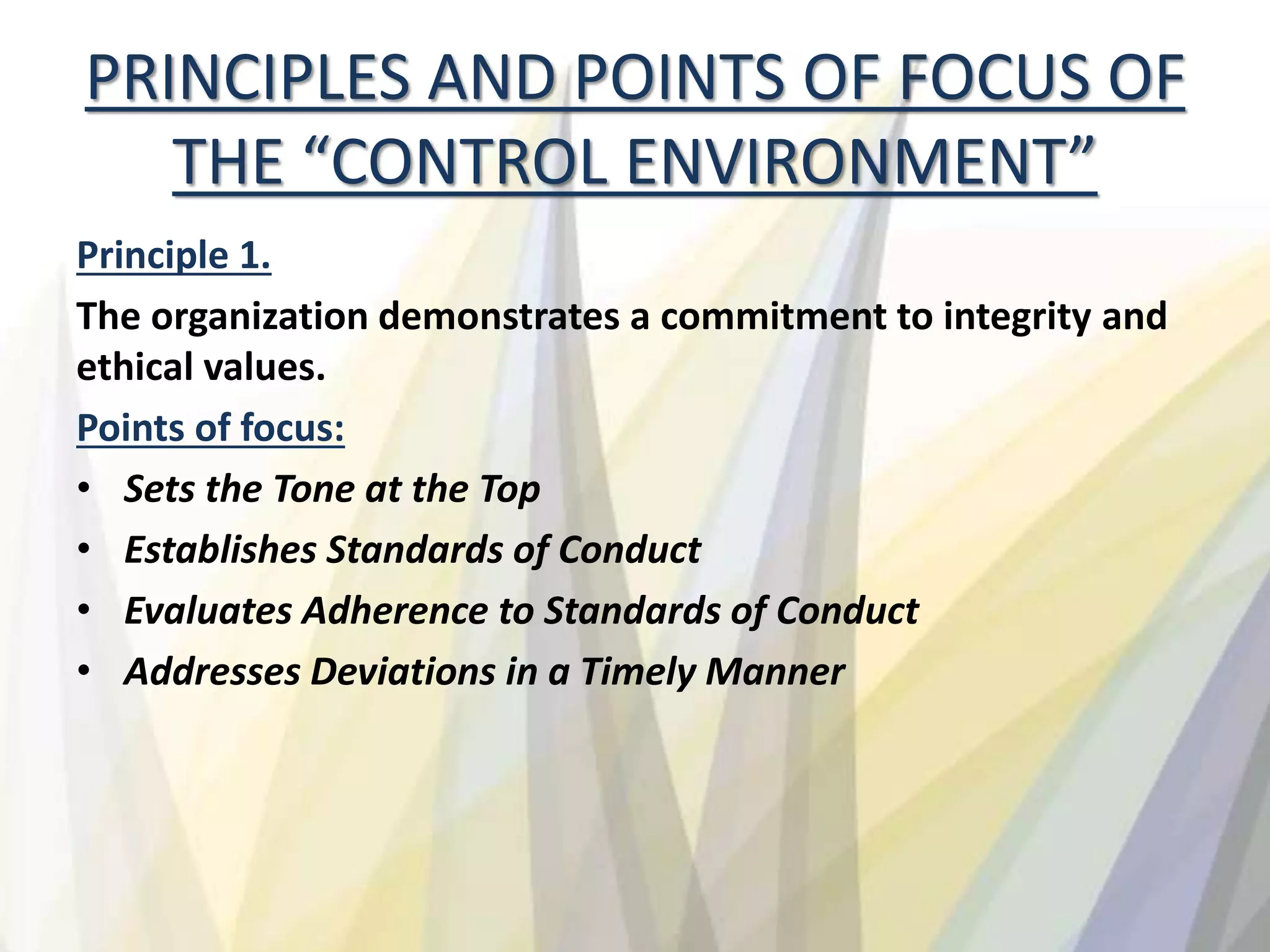 COSO Internal Control - Integrated Framework | PPTX