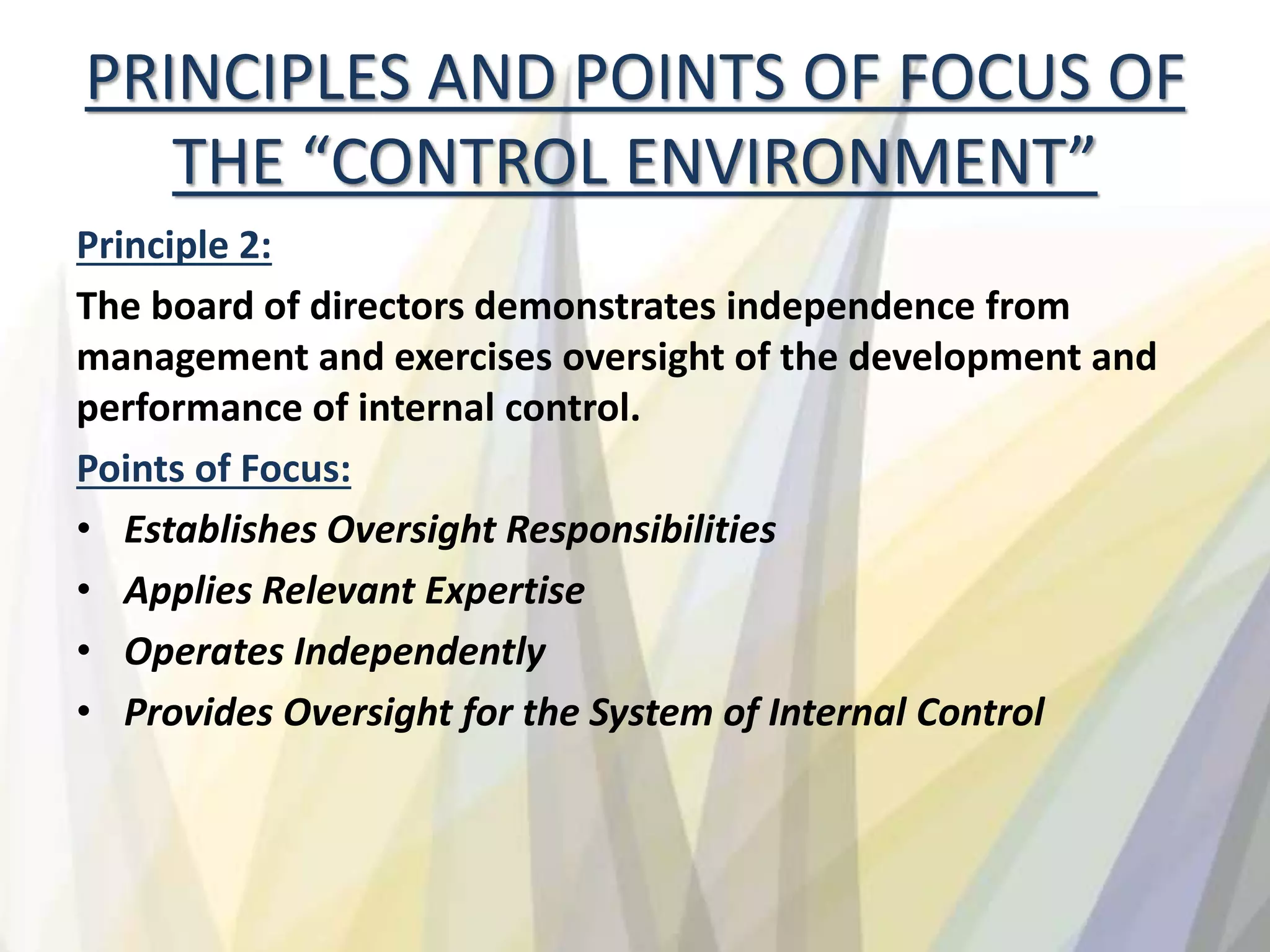 COSO Internal Control - Integrated Framework | PPTX
