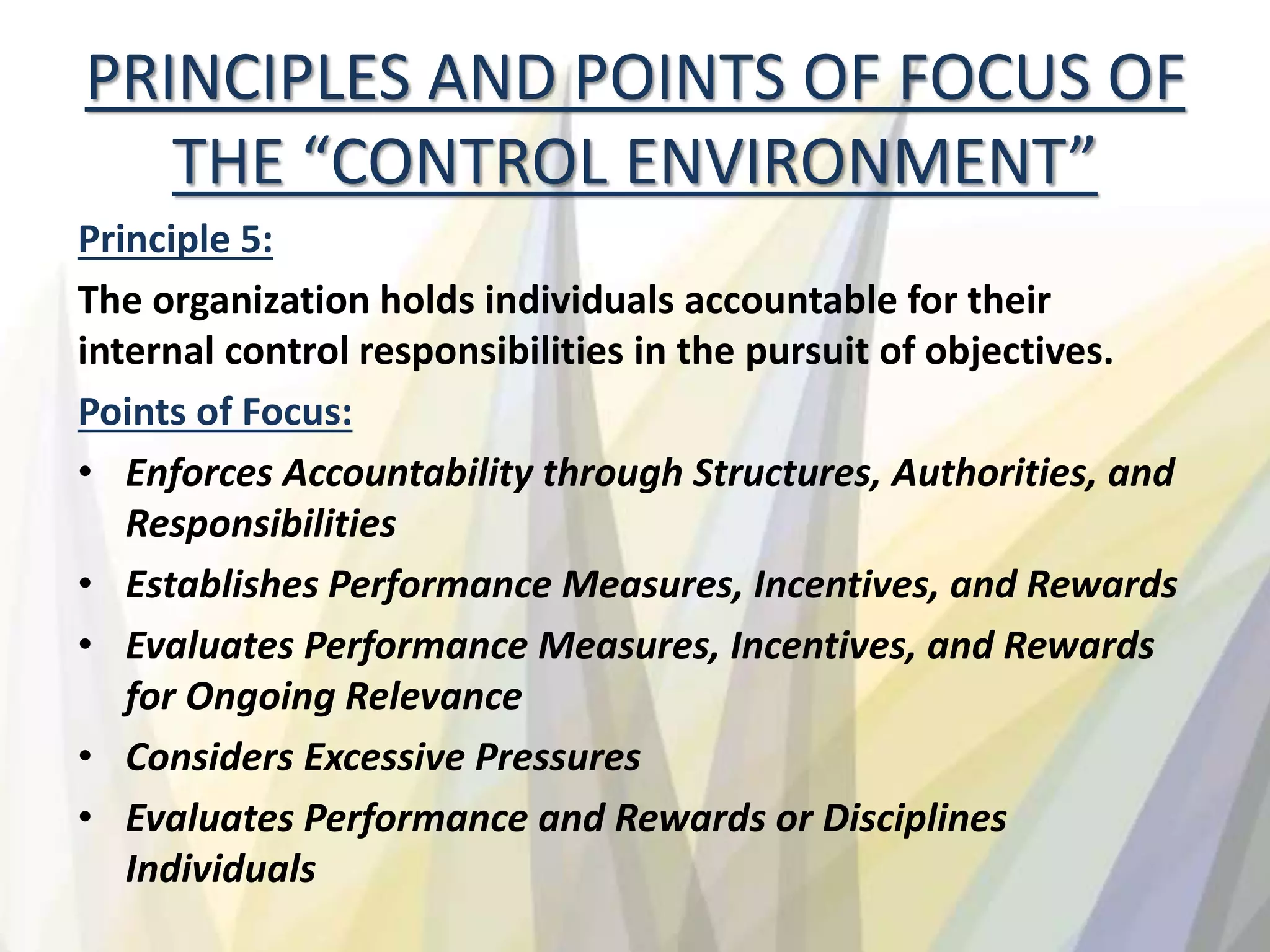 COSO Internal Control - Integrated Framework | PPTX