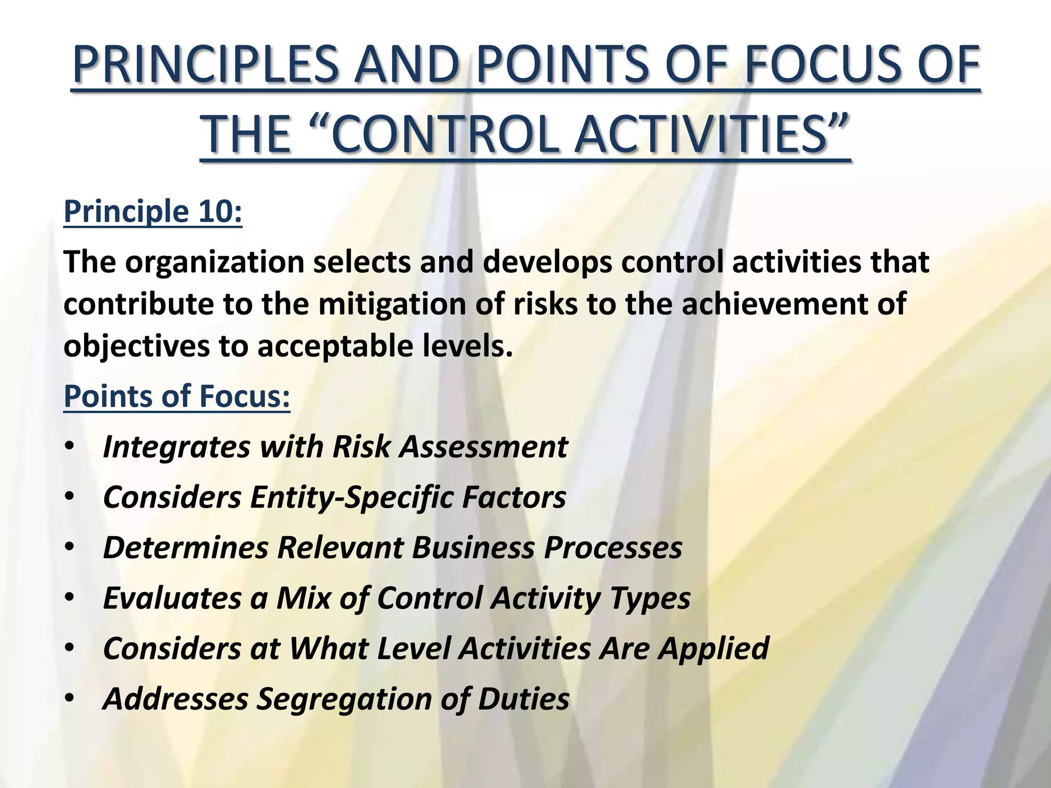 COSO Internal Control - Integrated Framework | PPTX