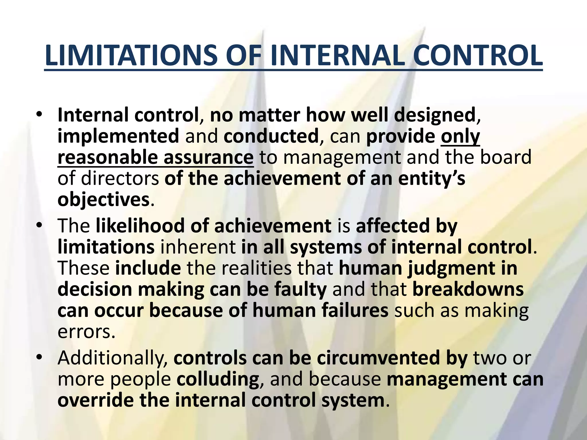 COSO Internal Control - Integrated Framework | PPTX
