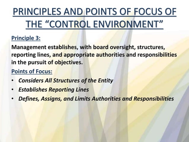 COSO Internal Control - Integrated Framework | PPTX