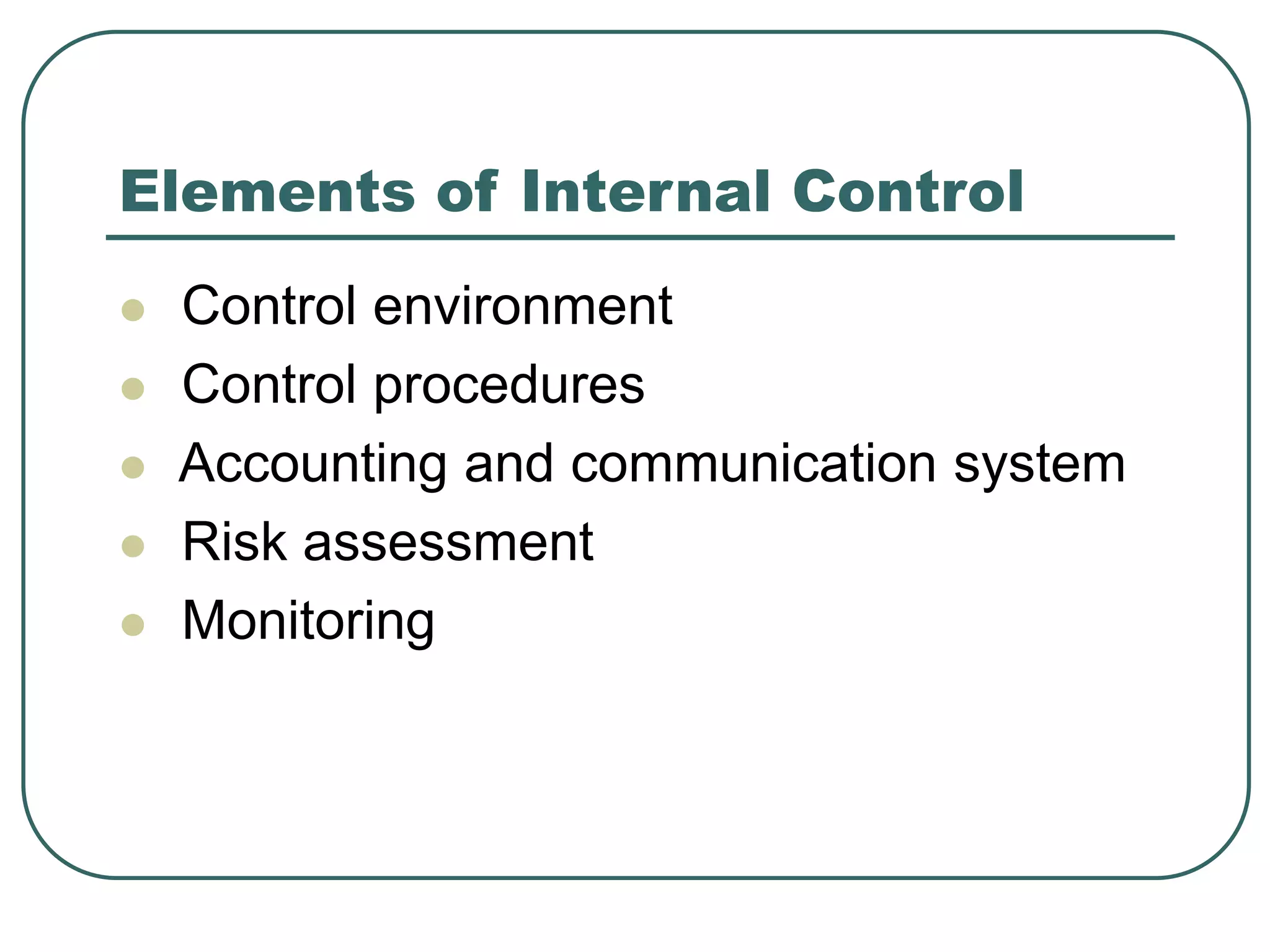 INTERNAL CONTROL and Its ENVIRONMENT.ppt