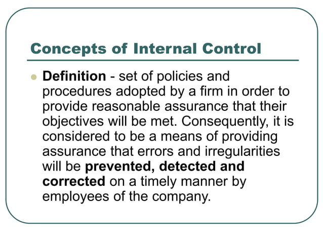 INTERNAL CONTROL and Its ENVIRONMENT.ppt