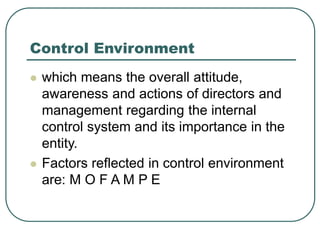 INTERNAL CONTROL and Its ENVIRONMENT.ppt