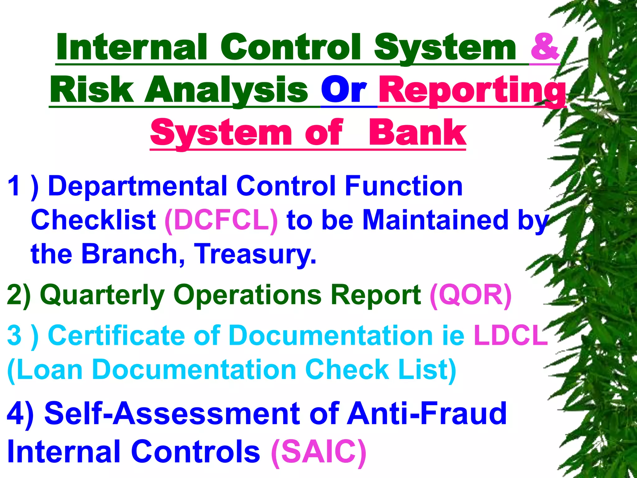 INTERNAL CONTROL & COMPLIANCE IN BANK.ppt