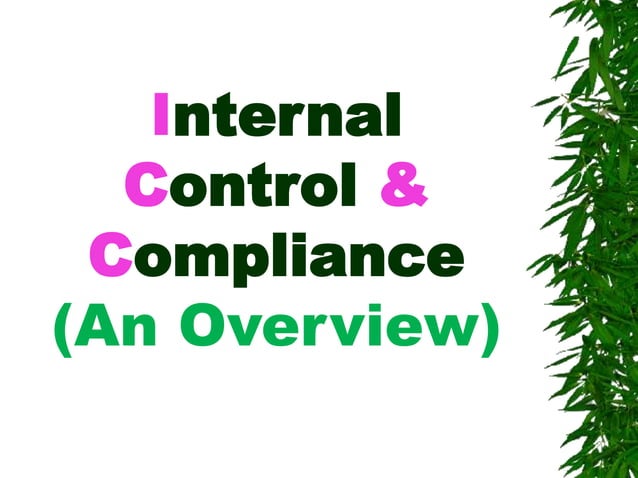 INTERNAL CONTROL & COMPLIANCE IN BANK.ppt
