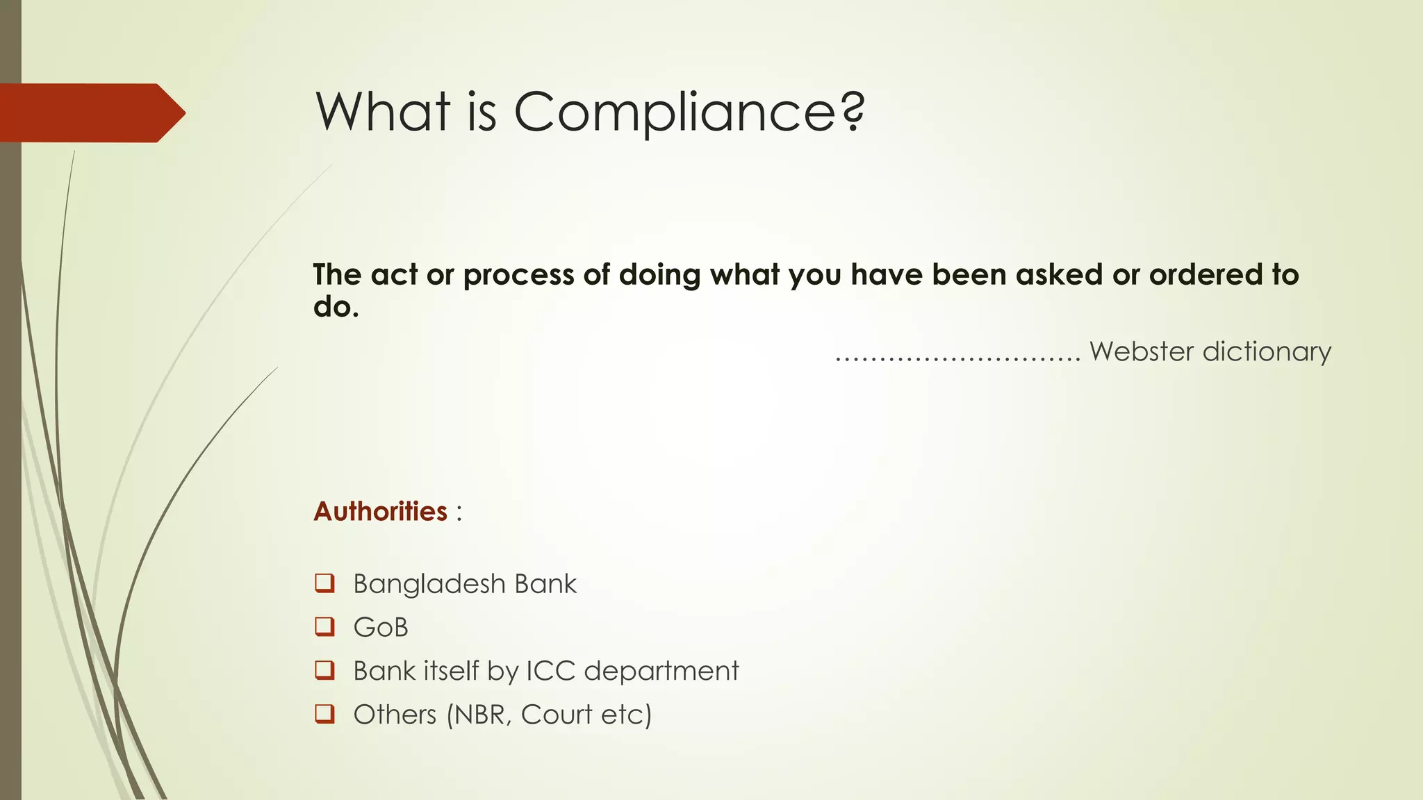 Internal control & compliance of bank | PPTX