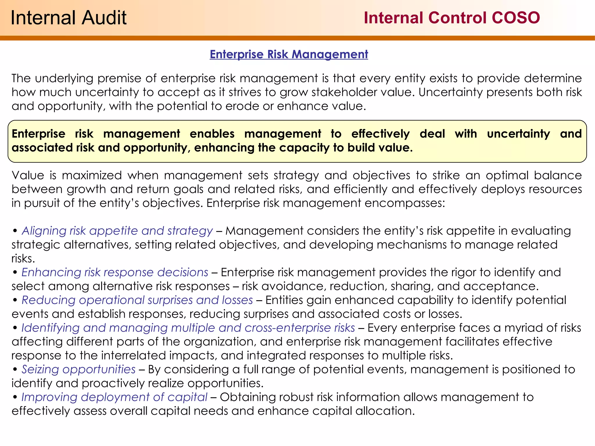 Internal Control COSO | PPT