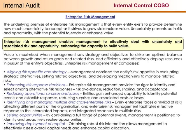 Internal Control COSO | PPT