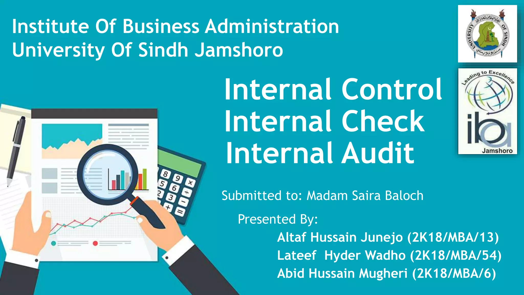 Internal Control Internal Checking Internal Auditing - Auditing By ...