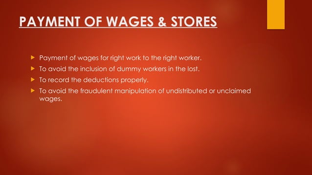 INTERNAL CONTROL ON WAGES.pptx and its verification | PPT