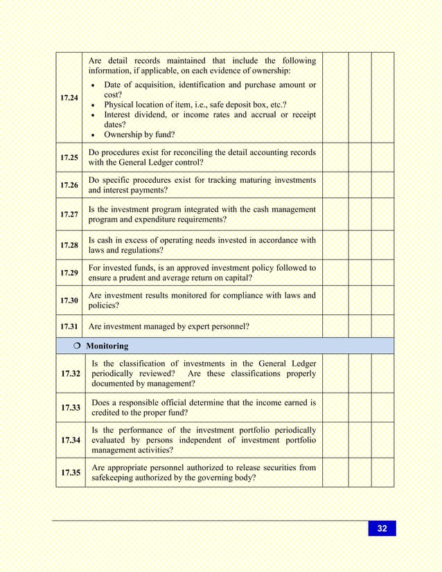 Internal Control Questionnaires | PDF