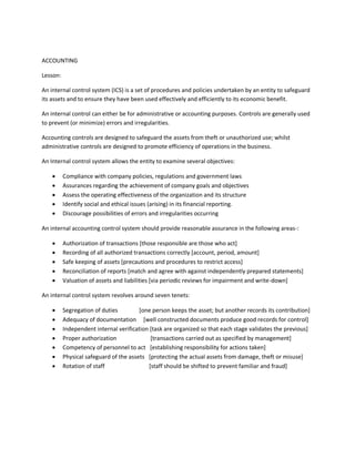 Internal controls | PDF