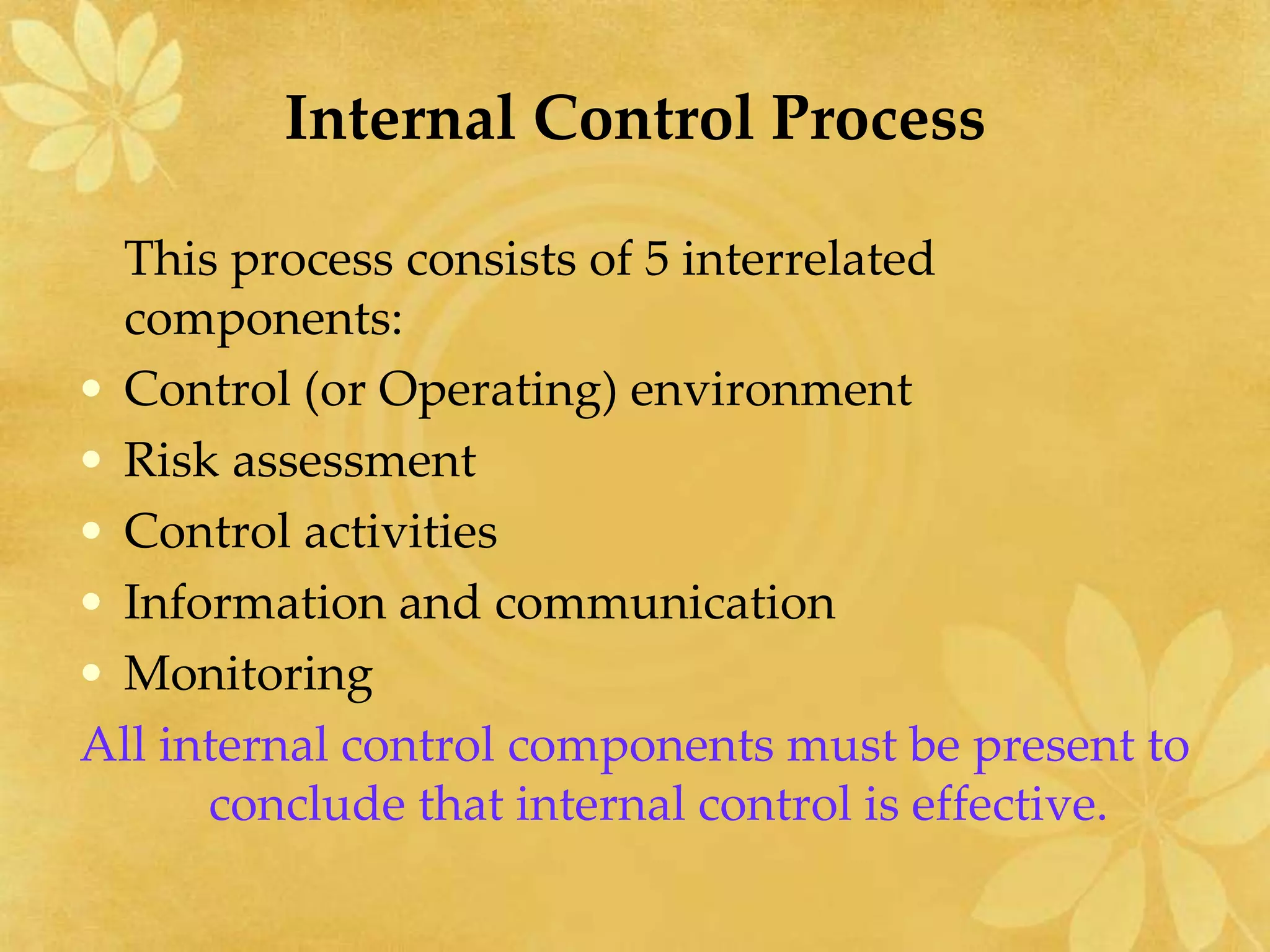 Internal controls | PPSX