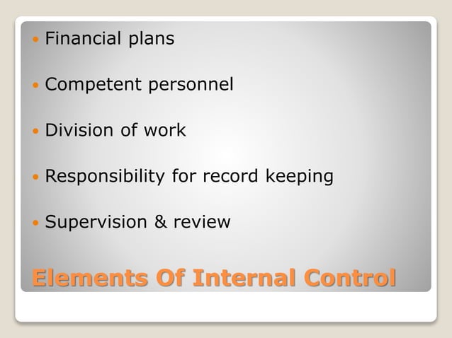 Internal controls | PPTX