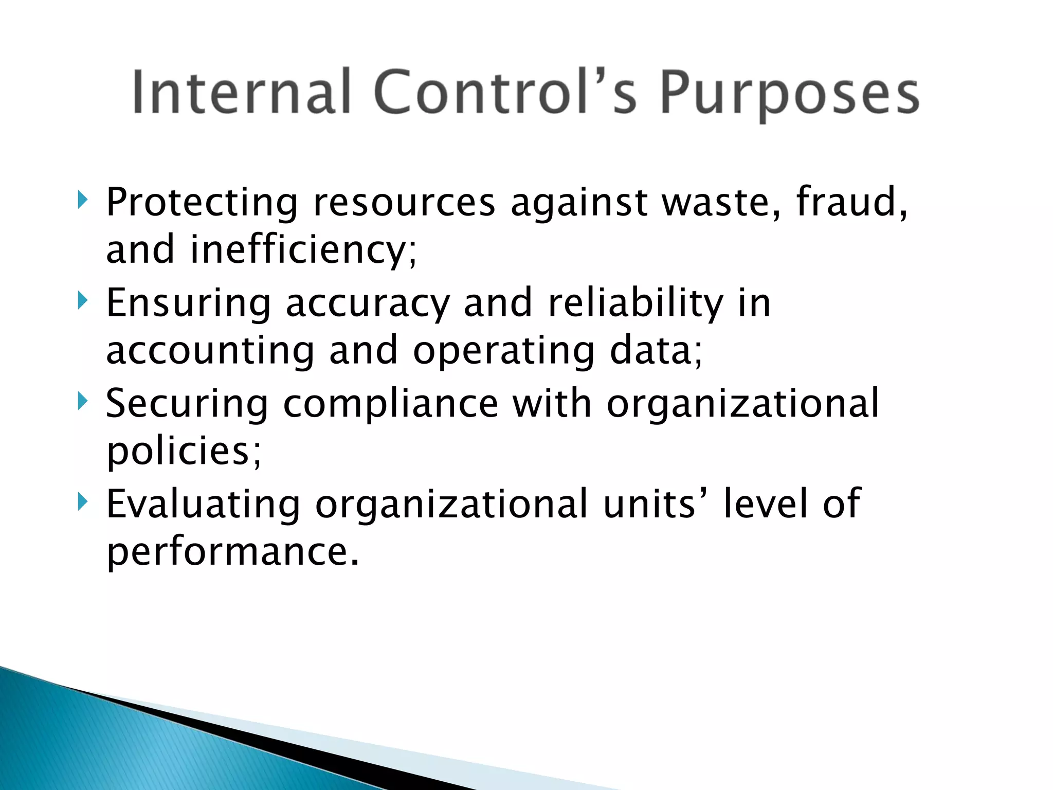 Internal control’s importance, purpose, & deficiency | PPT | Business ...