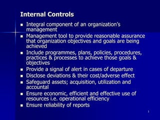 INTERNAL CONTROLS & INTERNAL AUDIT.ppt