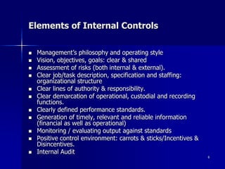 INTERNAL CONTROLS & INTERNAL AUDIT.ppt