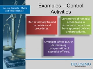 Internal controls myths and best practices | PDF | Business | Business ...
