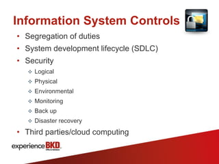 Internal Controls Over Information Systems | PDF
