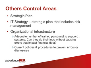 Internal Controls Over Information Systems | PDF