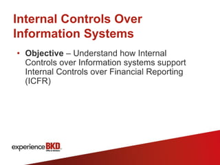 Internal Controls Over Information Systems | PDF