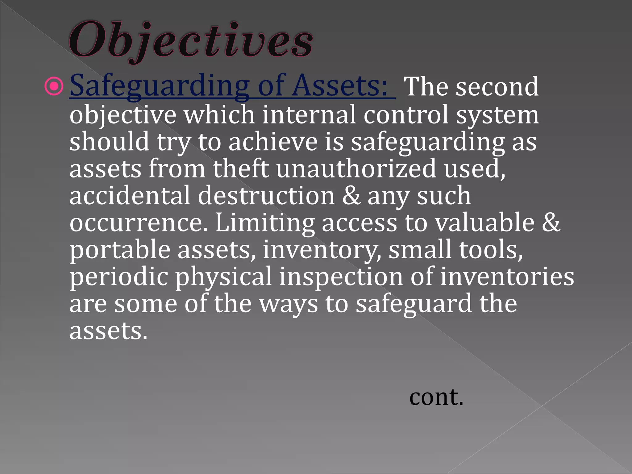 Internal control system | PPTX