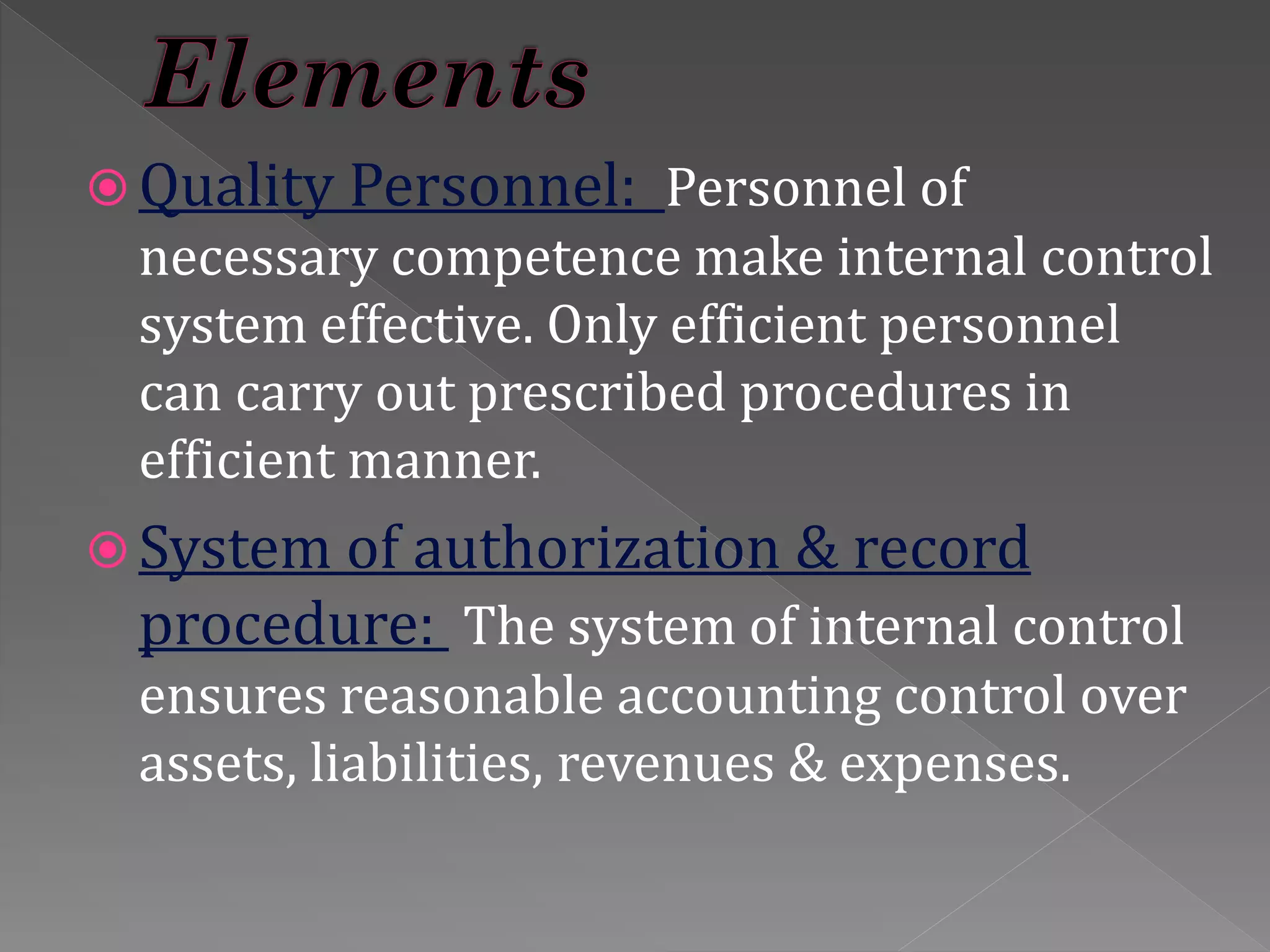 Internal control system | PPTX