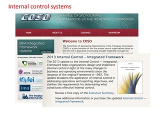 Internal control systems and auditing | PPT