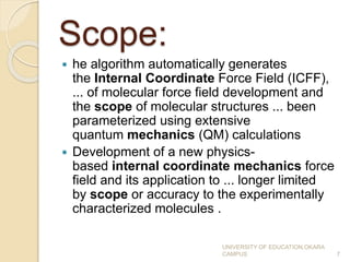 Internal coordinate mechanics | PPT