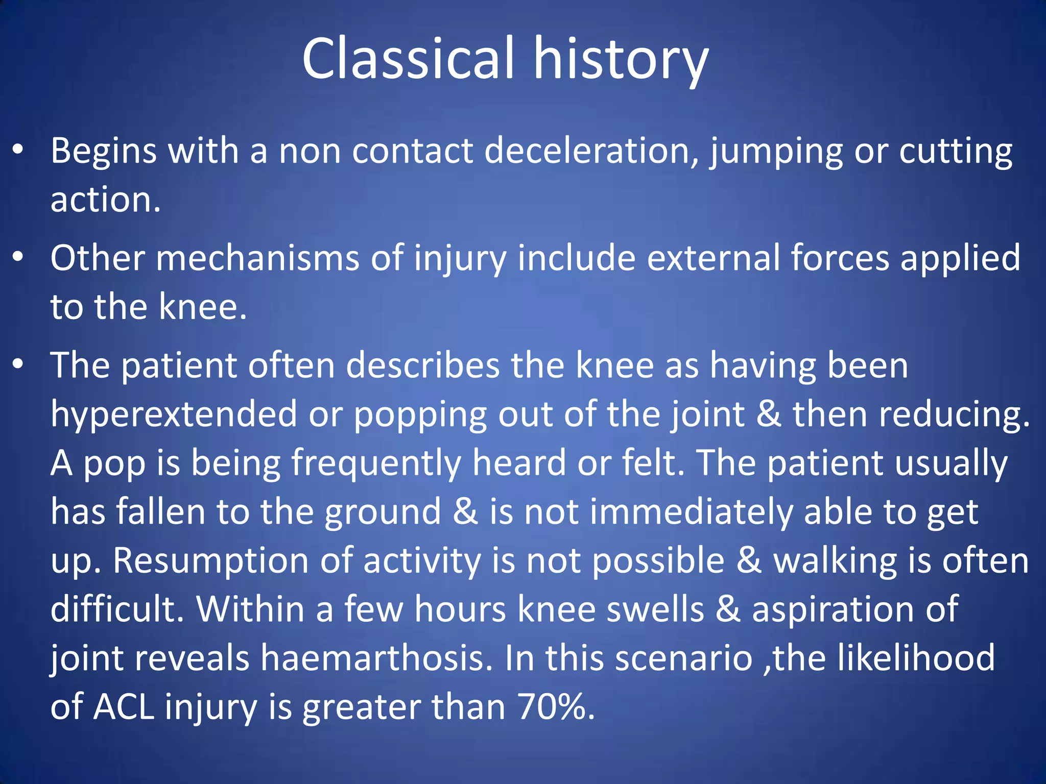 derangement knee ppt | PPTX