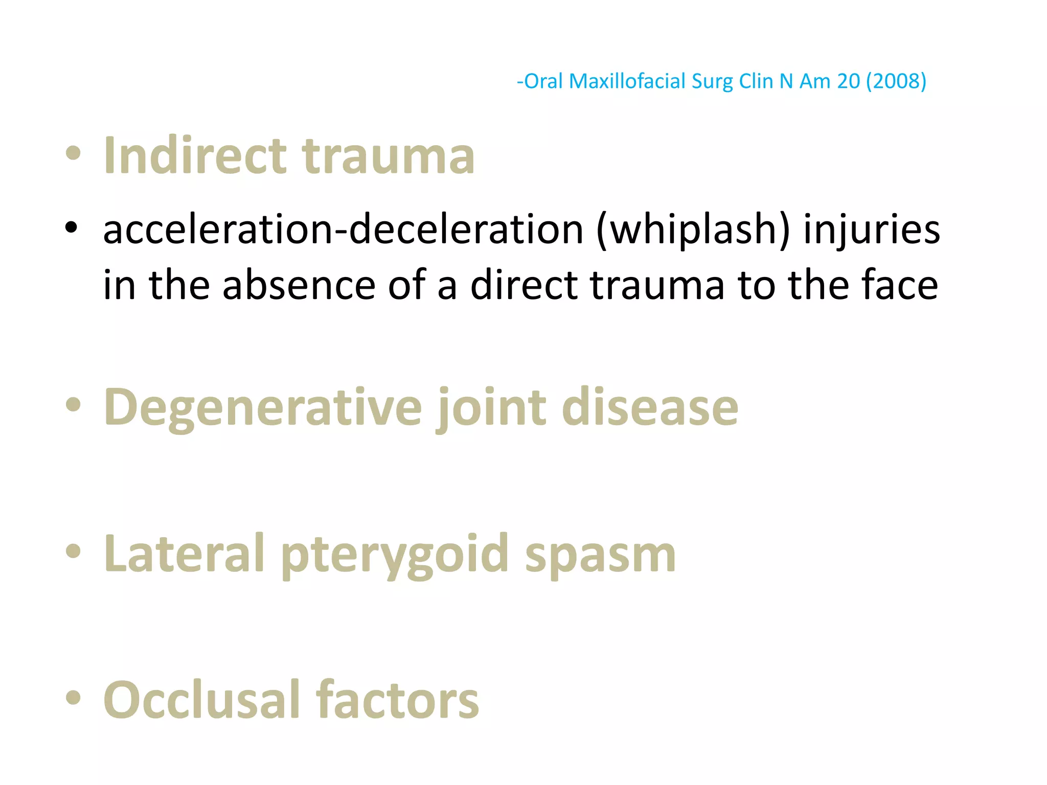 Internal derangement of tmj | PDF