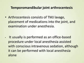 Internal derangement of TMJ | PPTX