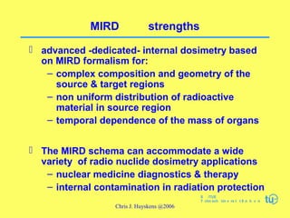 Internal dosimetry:Concepts and MIRD formalism | PPT