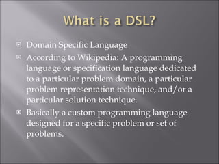 Internal DSLs For Automated Functional Testing | PPT