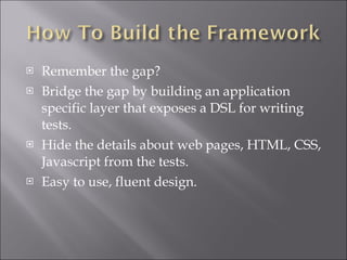 Internal DSLs For Automated Functional Testing | PPT
