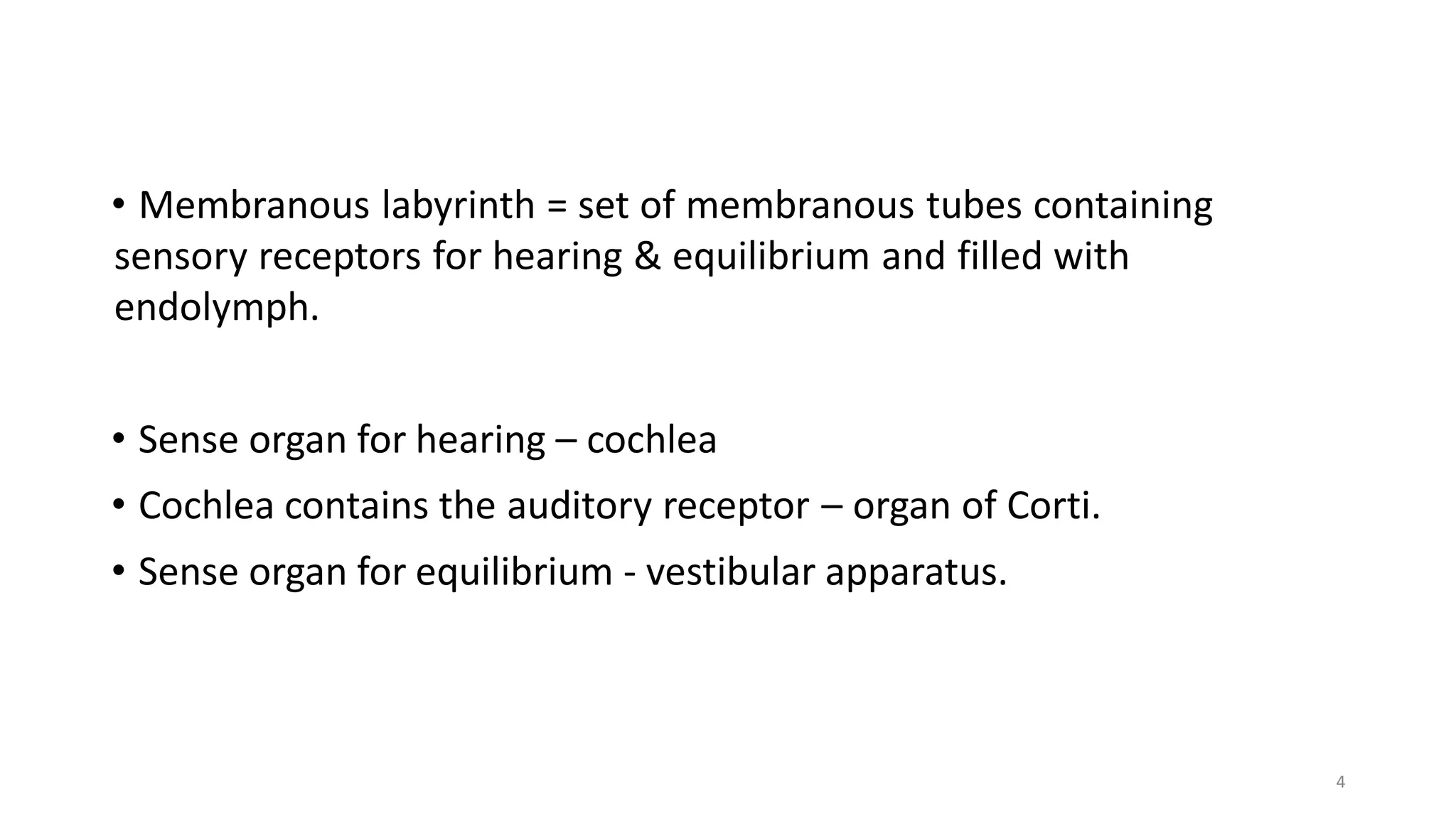 Internal Ear & Mechanism of Hearing | PDF