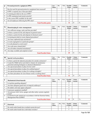 Internal EHS Audit check sheet | PDF