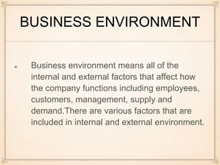 Internal environment | PPTX
